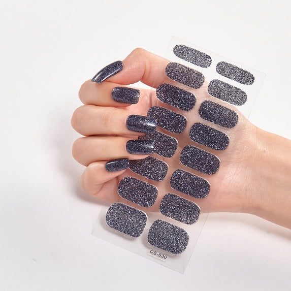 16 Sheets Nail Polish Stickers Full Nail Wraps for Women Stick on ...