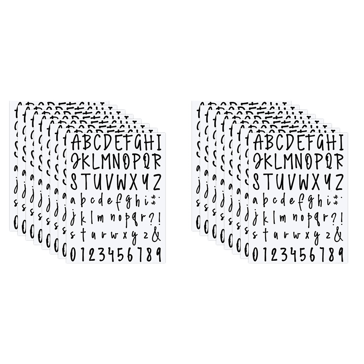16 Sheets Self Adhesive Vinyl Letters Numbers Kit, Stickers DIY Decal ...