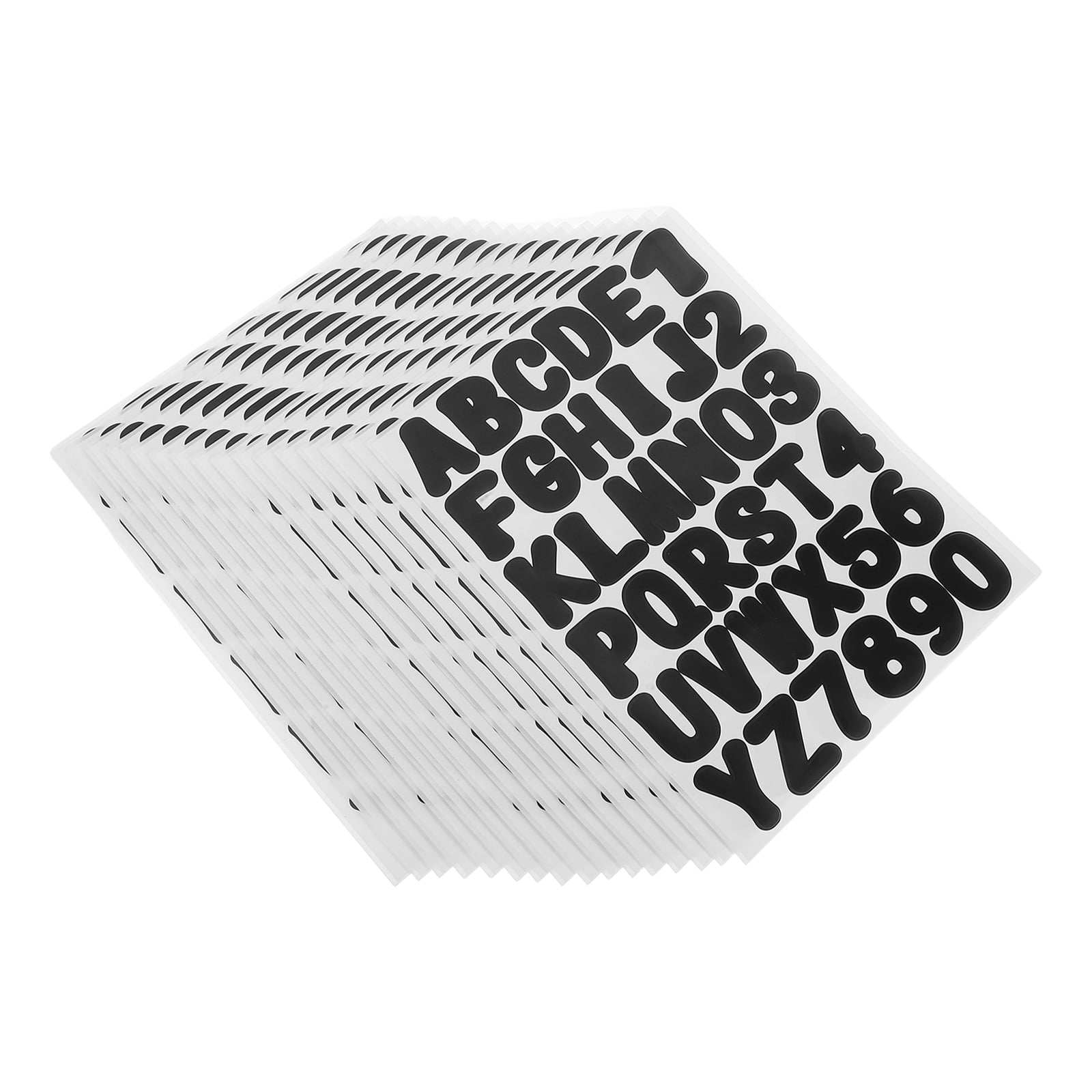 16 Sheets Vinyl Alphabet Stickers Self Adhesive Alphabet Number ...