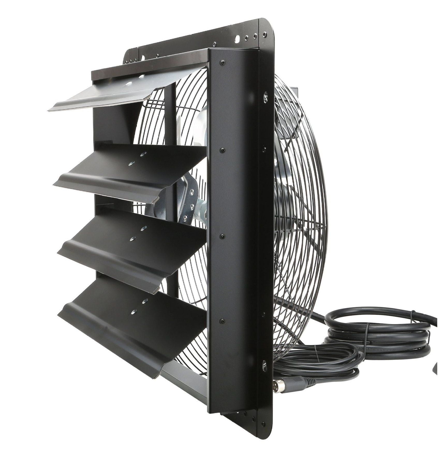 16" Shutter Exhaust Fan with Temp/Humidity Control, 2650 CFM - EC Motor ...
