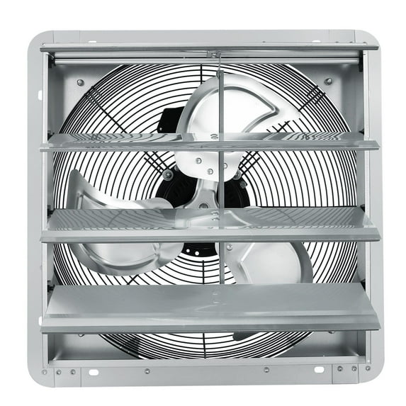 16'' Shutter Ventilation Fan - 2000 CFM High-Speed Cooling, Wall Mount ...