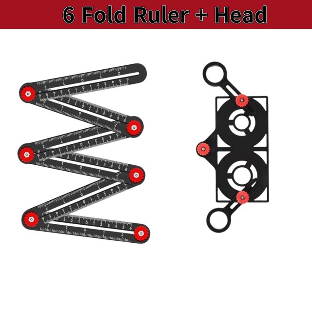 16 Side Multi Angle Measuring Ruler with Opening Locator Angle Finder ...