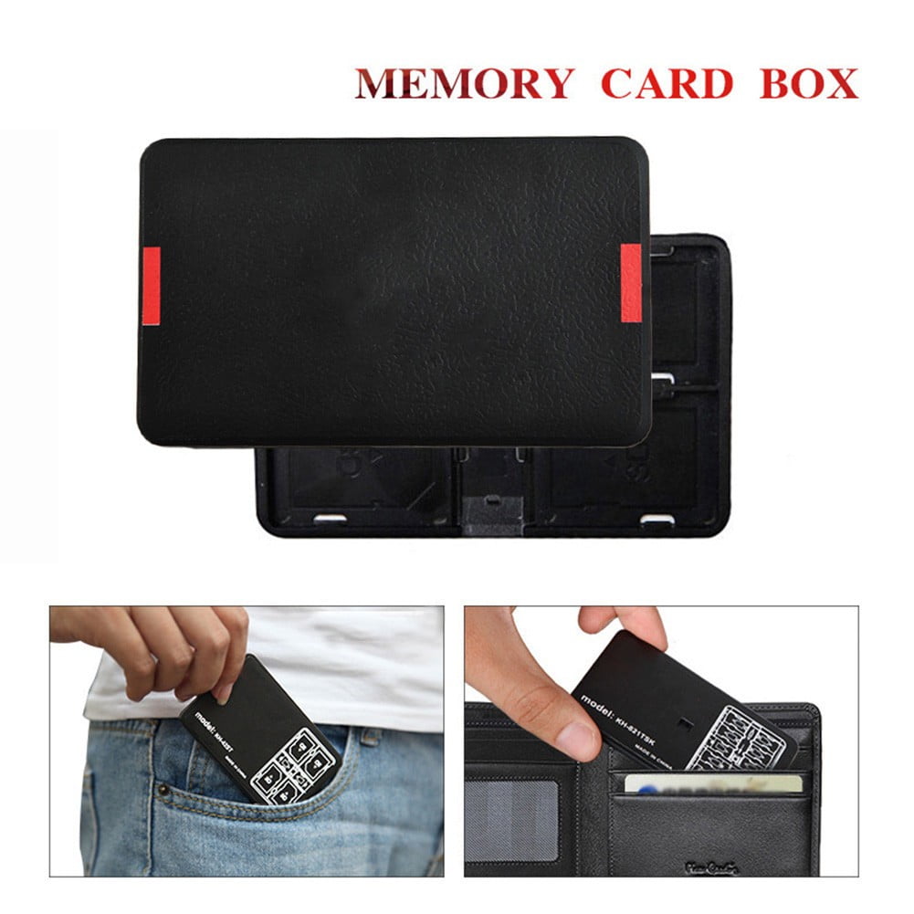 16 Slot Memory Card Storage Case Holder Waterproof Micro TF SIM Card ...