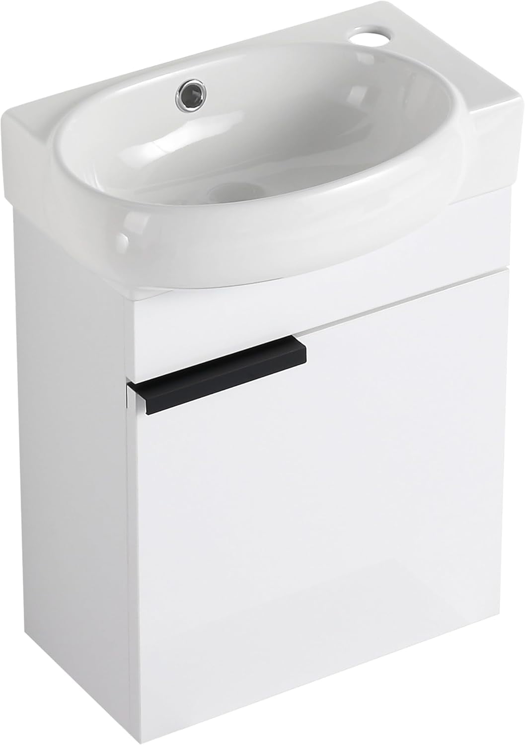 16" Small Bathroom Vanity with Sink Floating Bathroom Vanity Cabinet ...