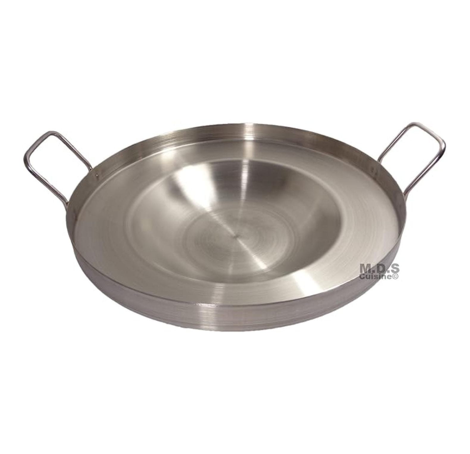 16" Stainless Steel Comal - Heavy Duty Concave Frying Pan for Gas Stove ...
