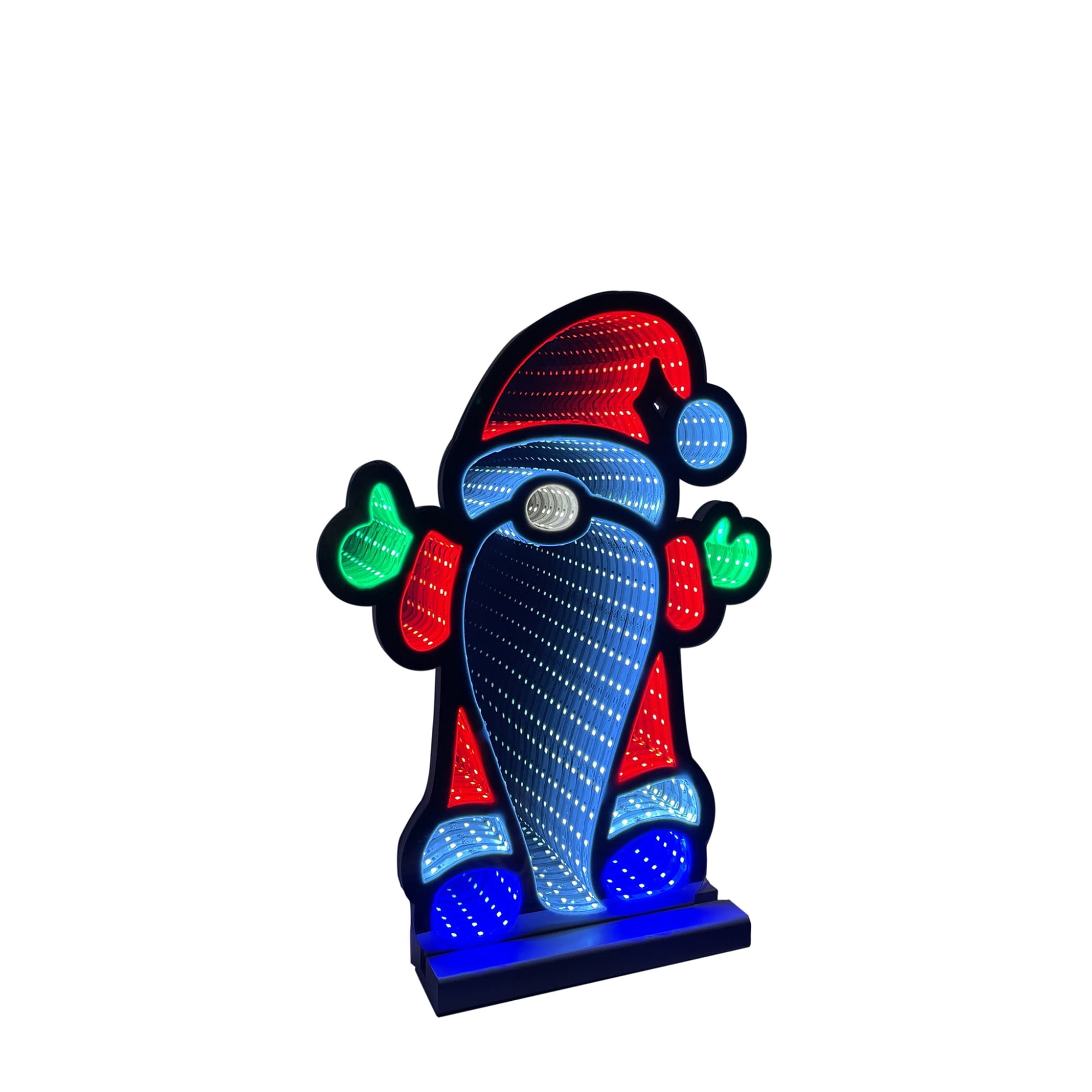 Universal Statues LED Lighted 3D Standing Gnome Christmas Infinity ...