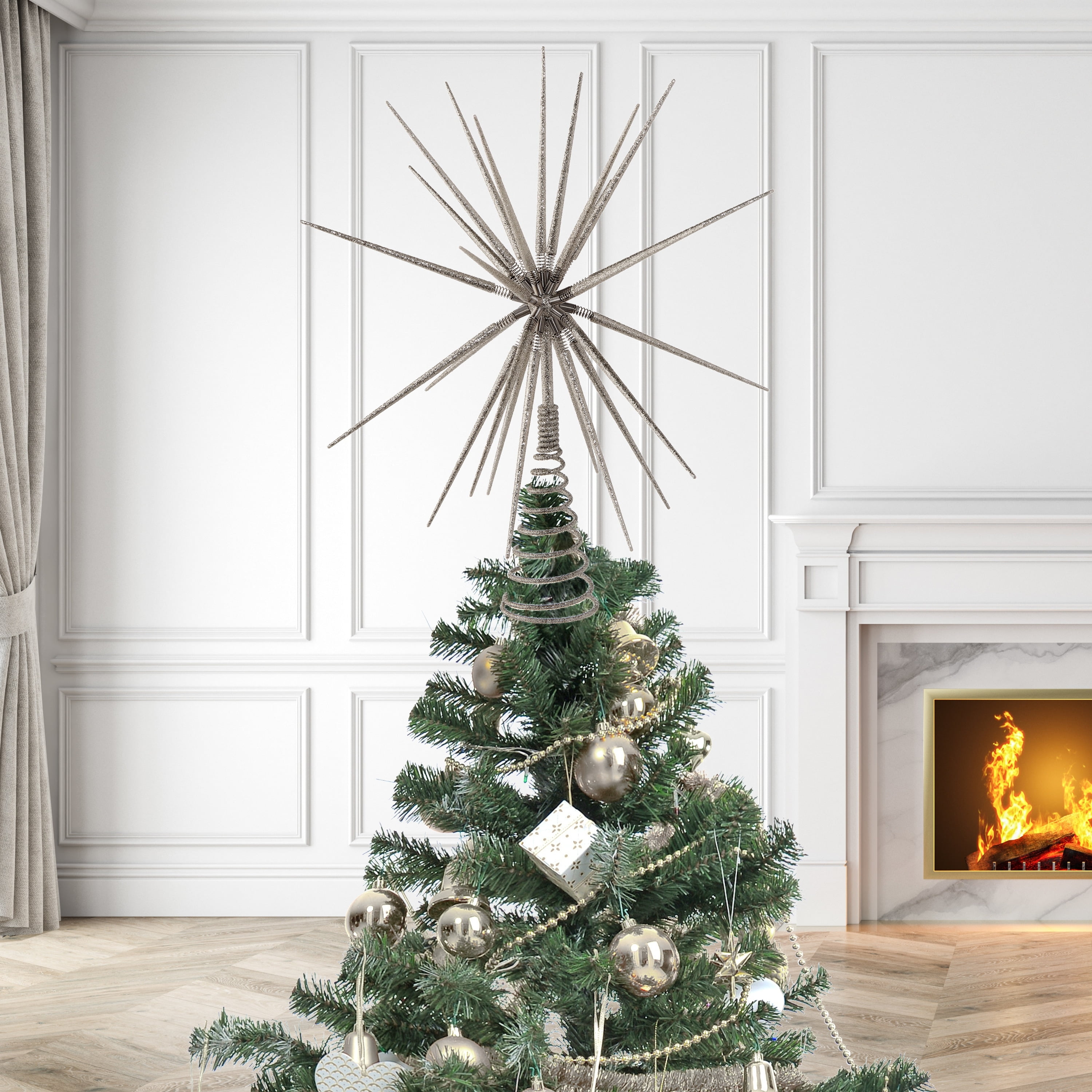 16" Starburst Tree Topper- Foldable - Walmart.com