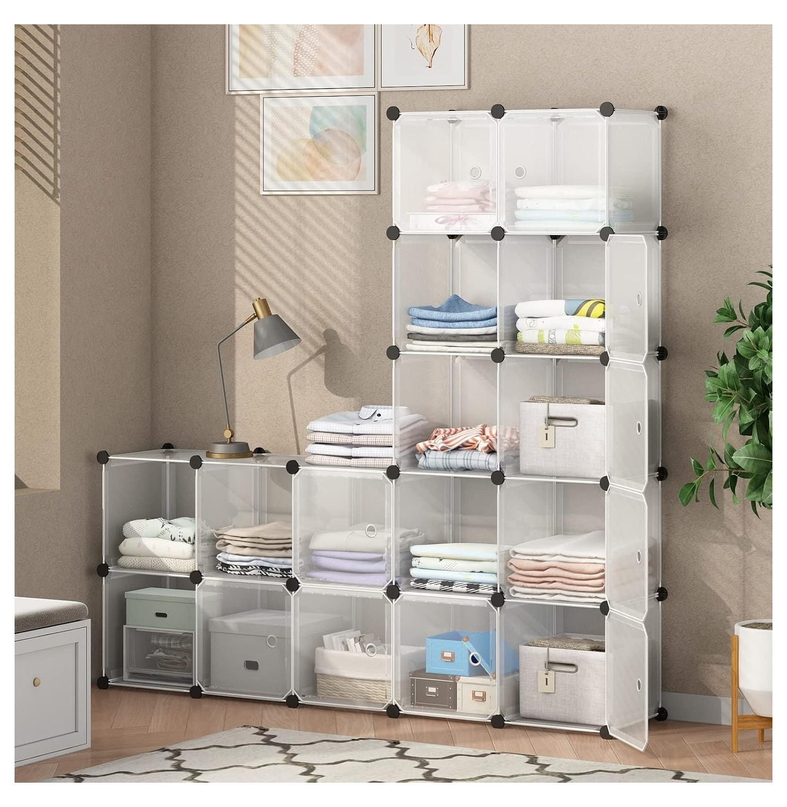 16 Storage Cubes -14’’x14’’ Cube, More Sturdy (add Wire Panel), DIY ...