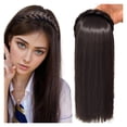 16" Straight Hair Hair Wigs with Braided Headband - Lightweight ...