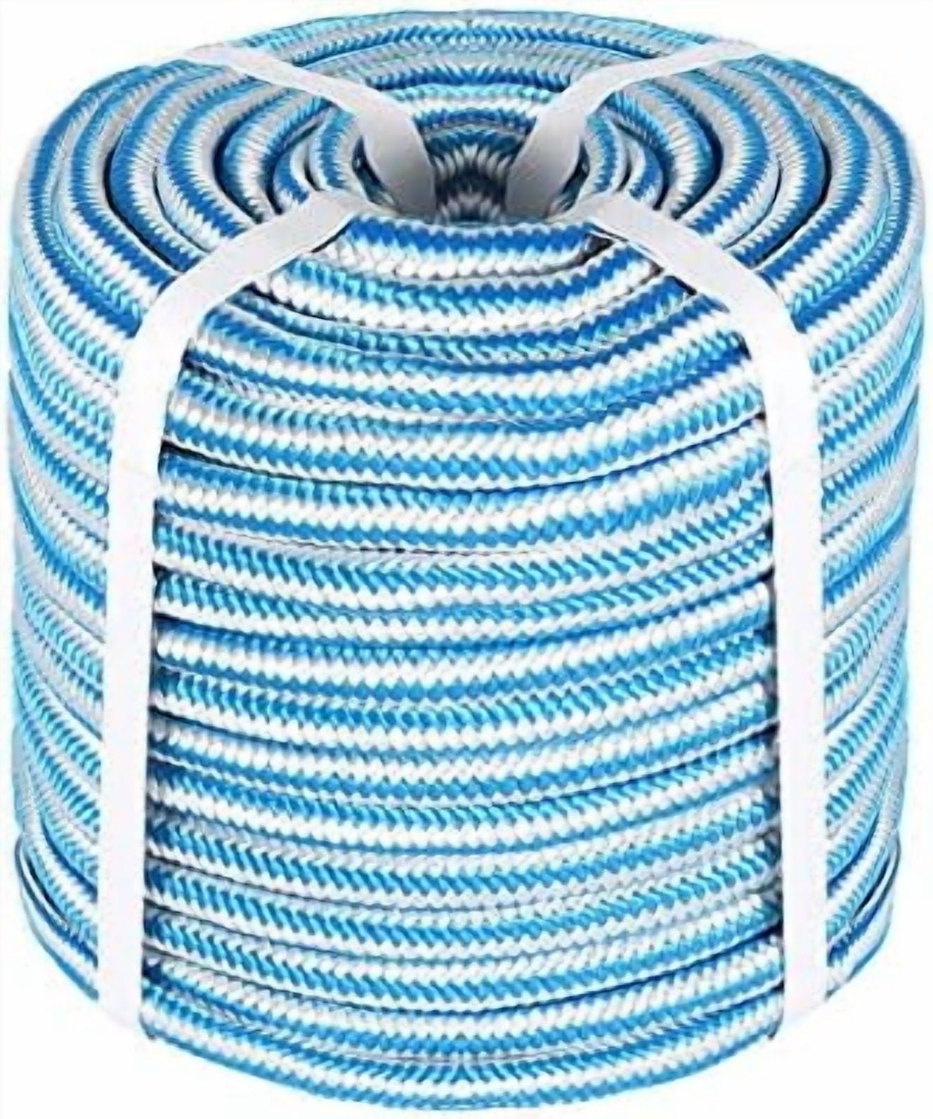 16 Strand Braid Polyester Rope Pulling Cord Arborist Multipurpose Bull ...