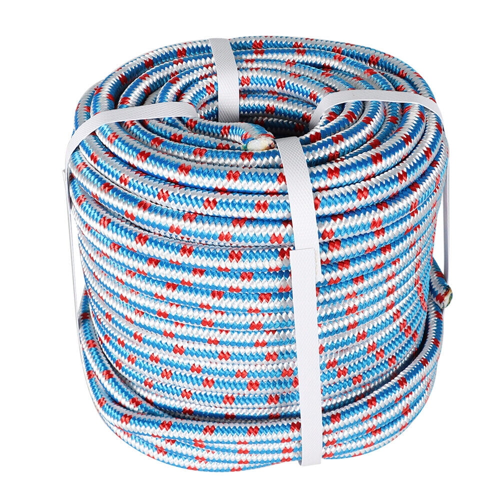 16 Strand Double Braid Polyester Nylon Arborist Tree Climbing Rope 1/2 ...