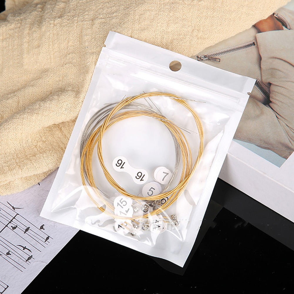 16-Strings Lyre Harp String Set Replacement Metal StringAccessorie ...