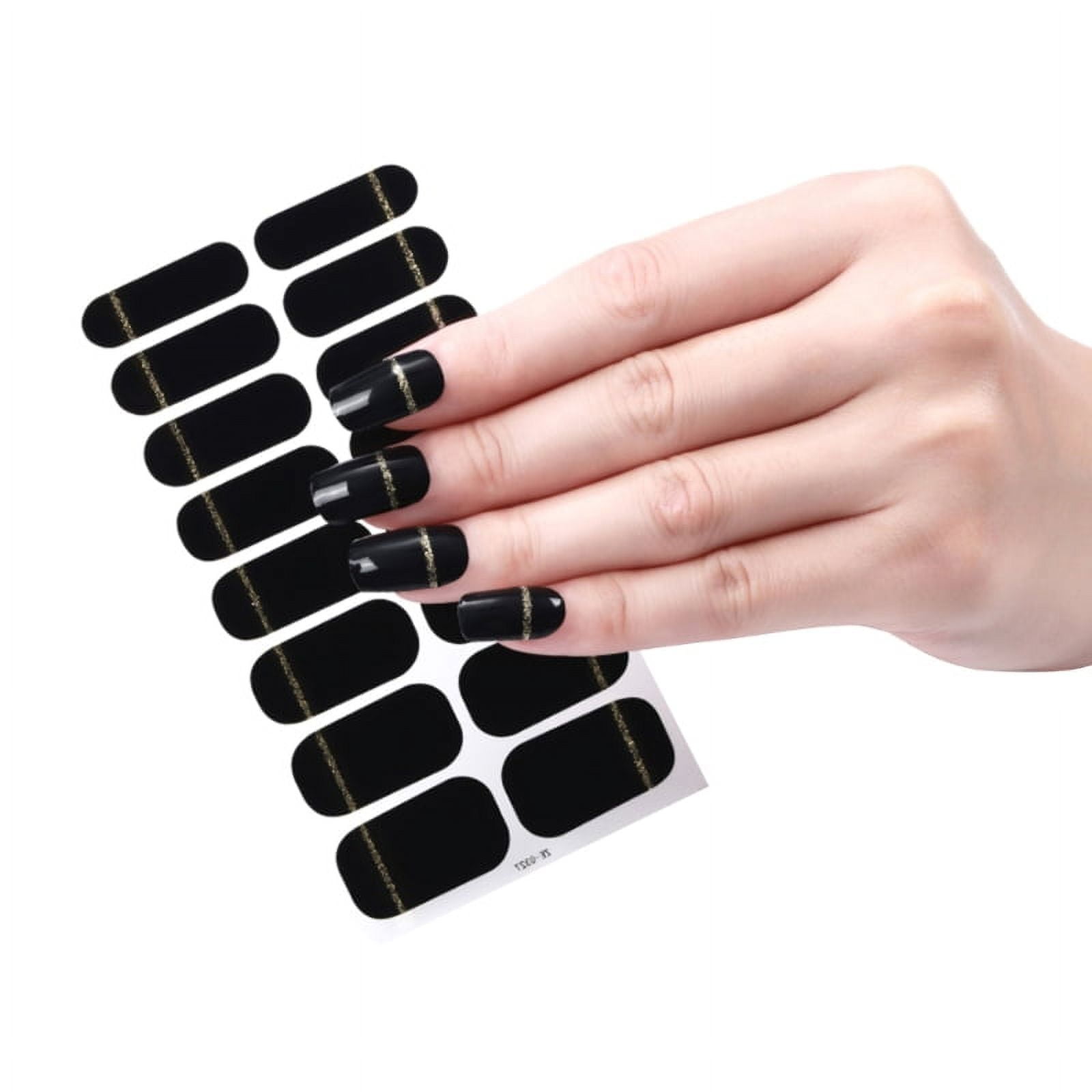 16 Strips Nail Polish Sticker Nail Stickers Set for UV Lamp Designer 3D ...