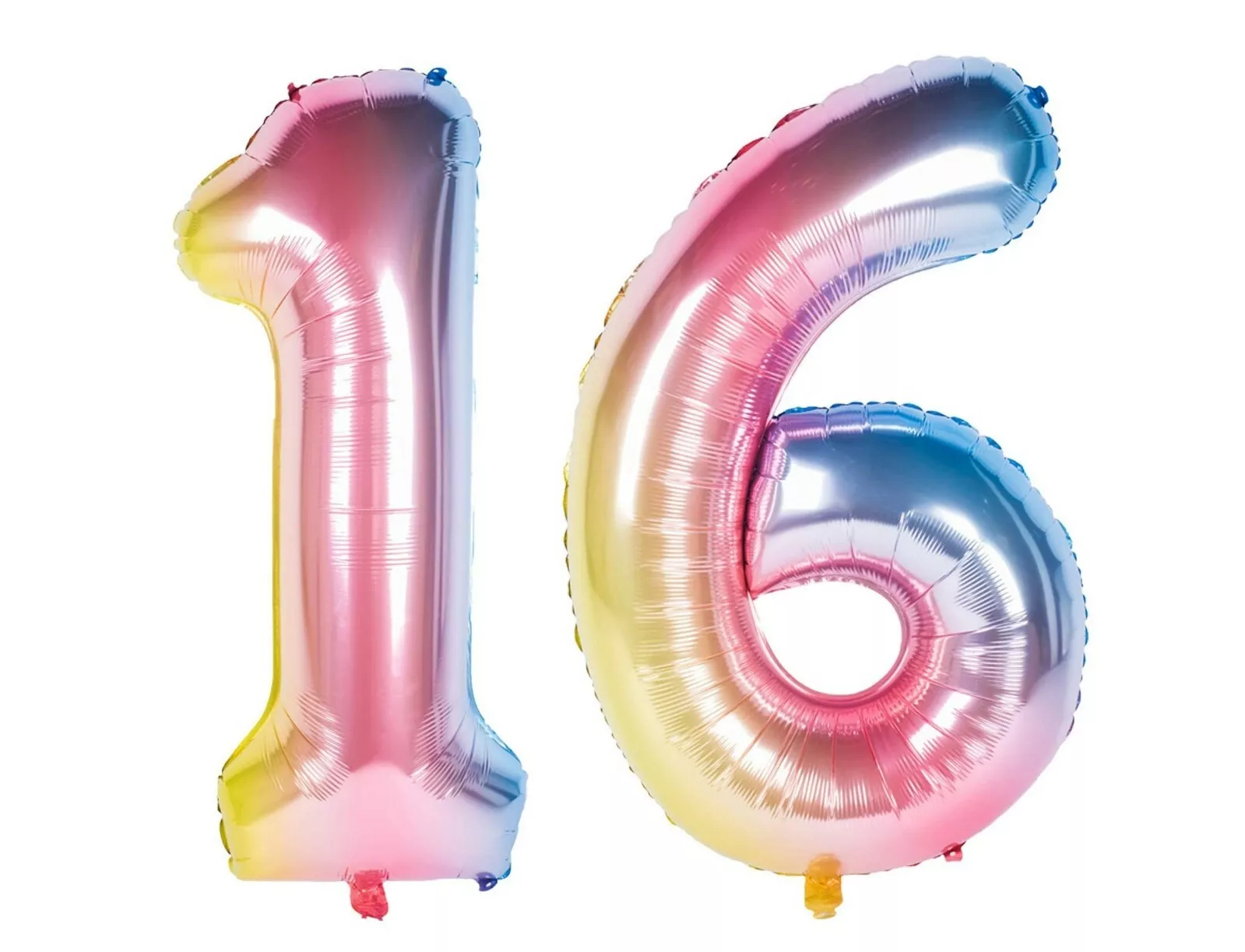 16" Sweet 16 Gradient Unicorn Pink Foil Number Balloons Birthday Party ...