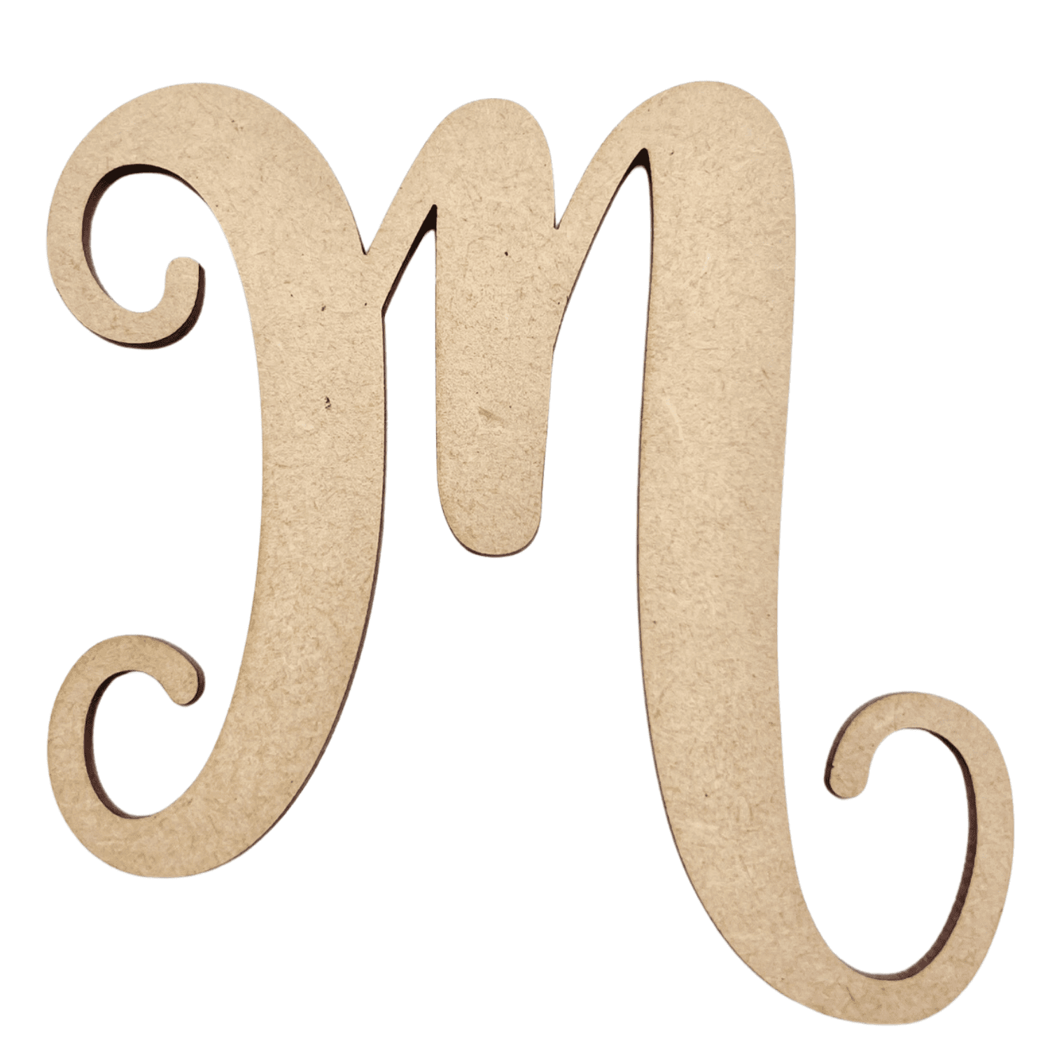 16" Tall MDF Wood Letter M | 1/8" Thick | Wood Craft Letter | Starfish ...
