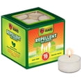 16 Tealight Citronella Candles Outdoor Mosquito Repellent Indoors ...