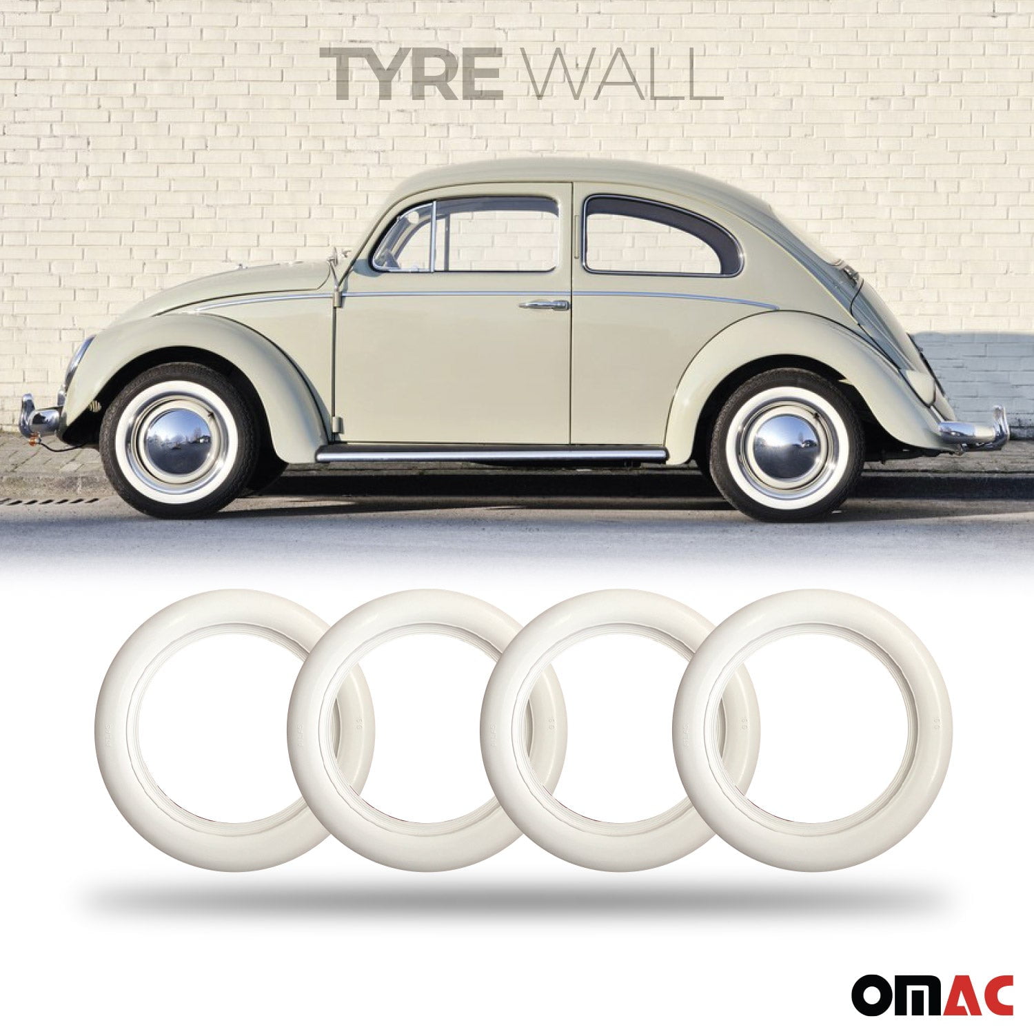 16" Tire Wall For Hyundai Band Portawall Rims Sidewall Rubber Ring Set ...