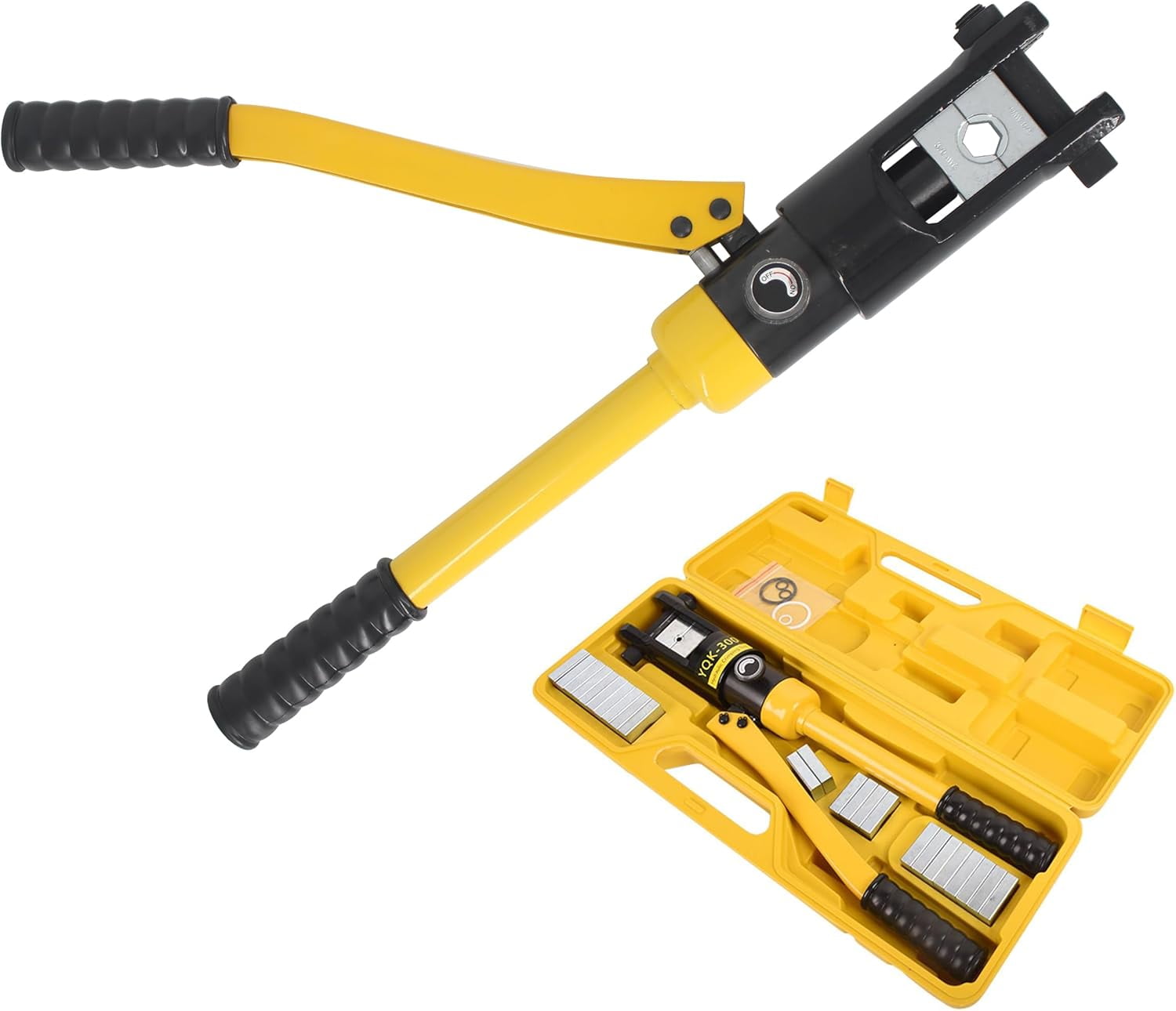 16 Ton Hydraulic Crimping Tool Range 9 AWG-600 Battery Cable Railing ...