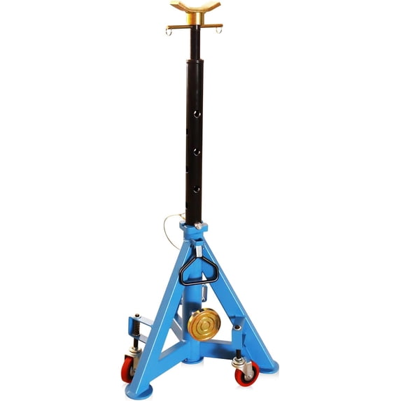 16 Ton Jack Stand with Wheels & Handle, Dual Interchangeable Tops ...