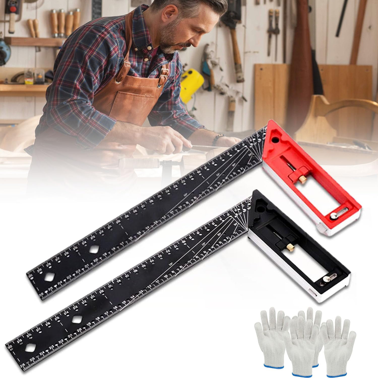 16" Tooltekt Woodworking Square Ruler, Tooltekt® Woodworking Square ...