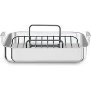 Cuisinart MultiClad Pro Stainless Steel Large Roaster with Handles, 16 ...