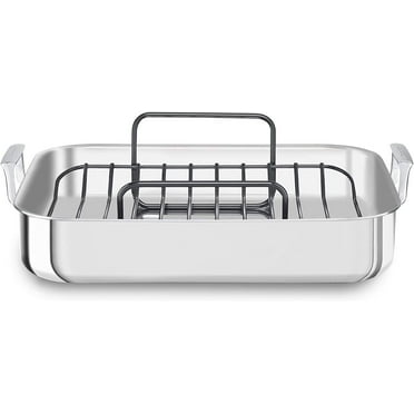 Cuisinart MultiClad Pro Stainless Steel Large Roaster with Handles, 16 ...