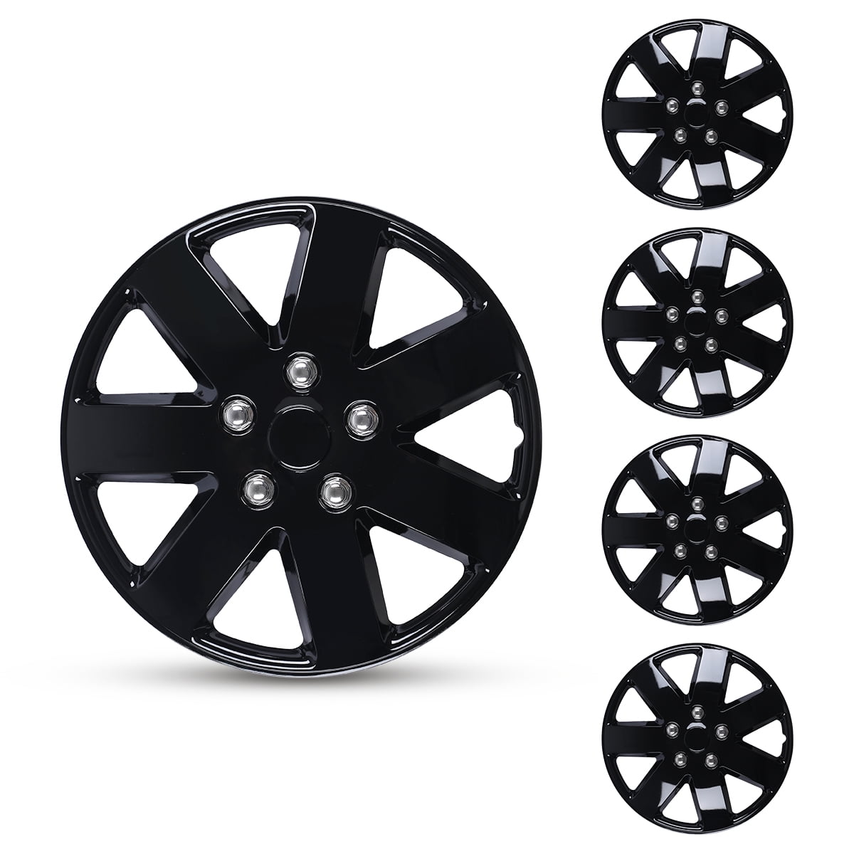 16" Universal Hubcaps Wheel Rims Cover，Snap On Car Truck SUV,PP ...