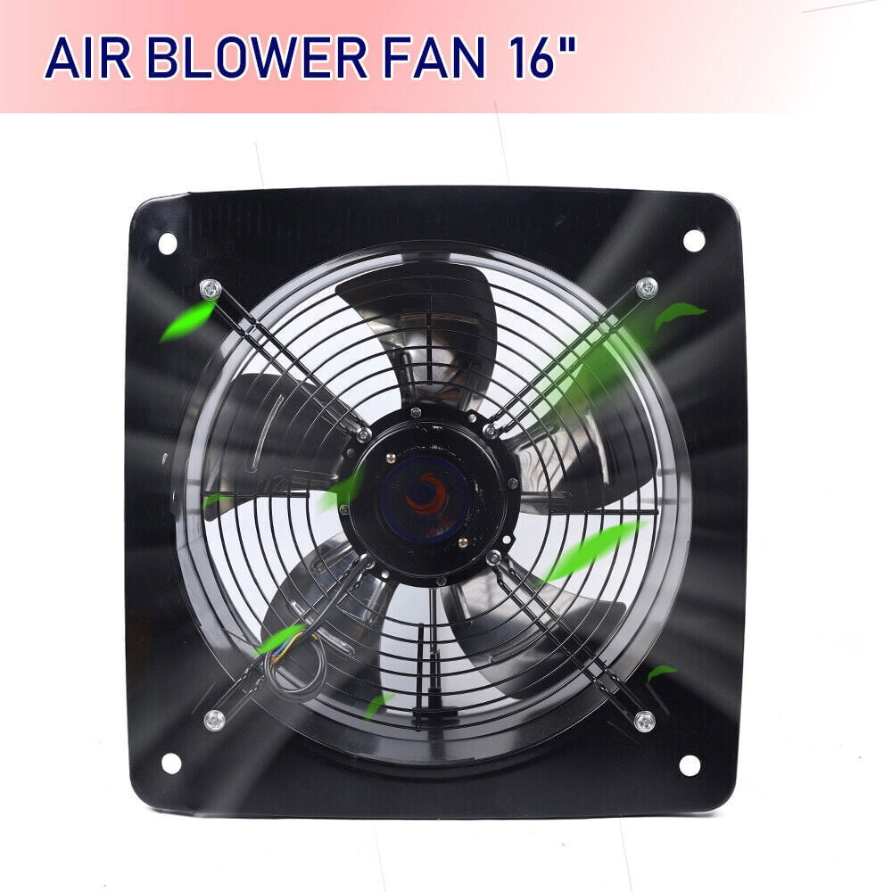 16'' Ventilating Extractor Fan Industrial Commercial Metal Axial ...