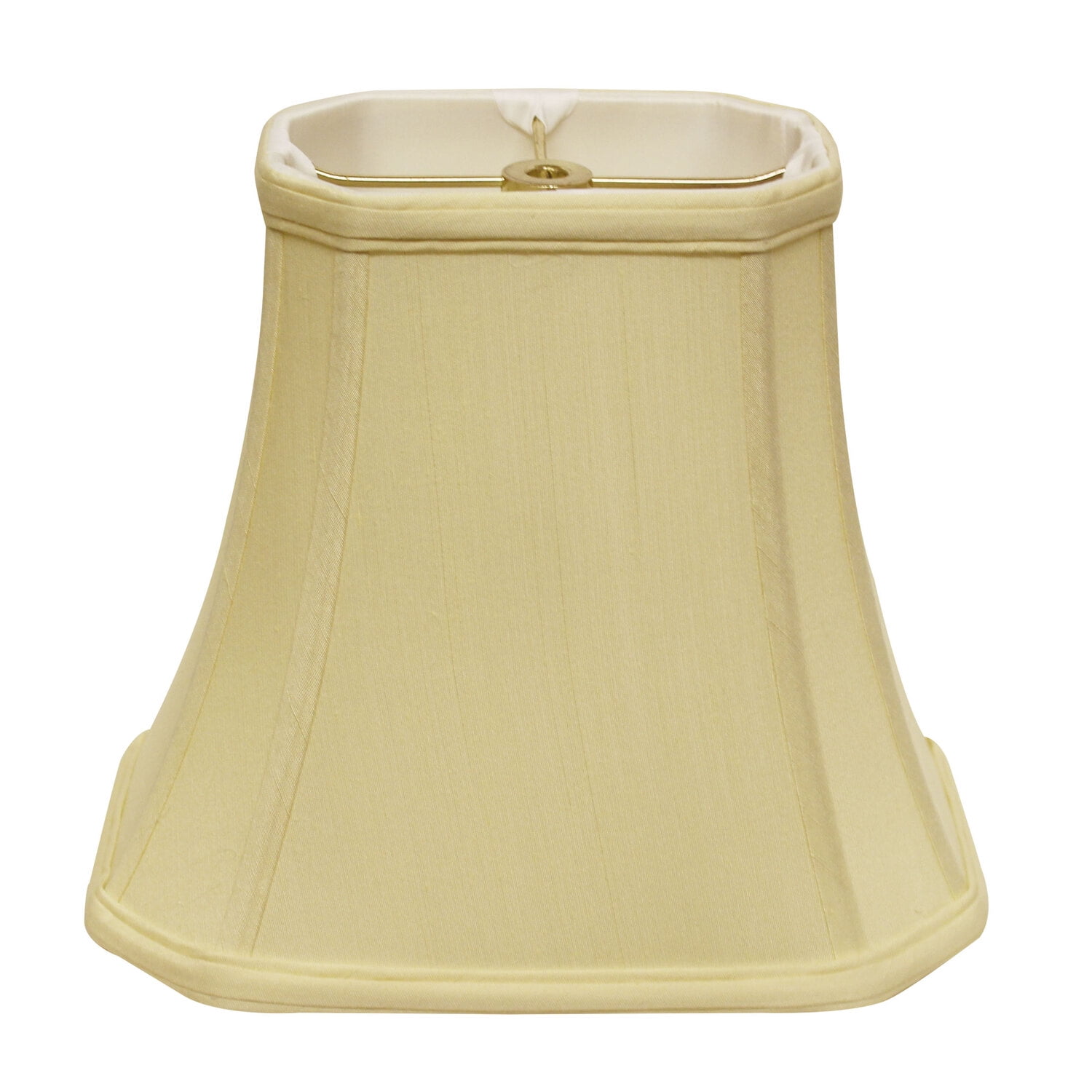 16"W Shantung Fabric Slant Cut Corner Rectangle Bell Softback Lampshade ...