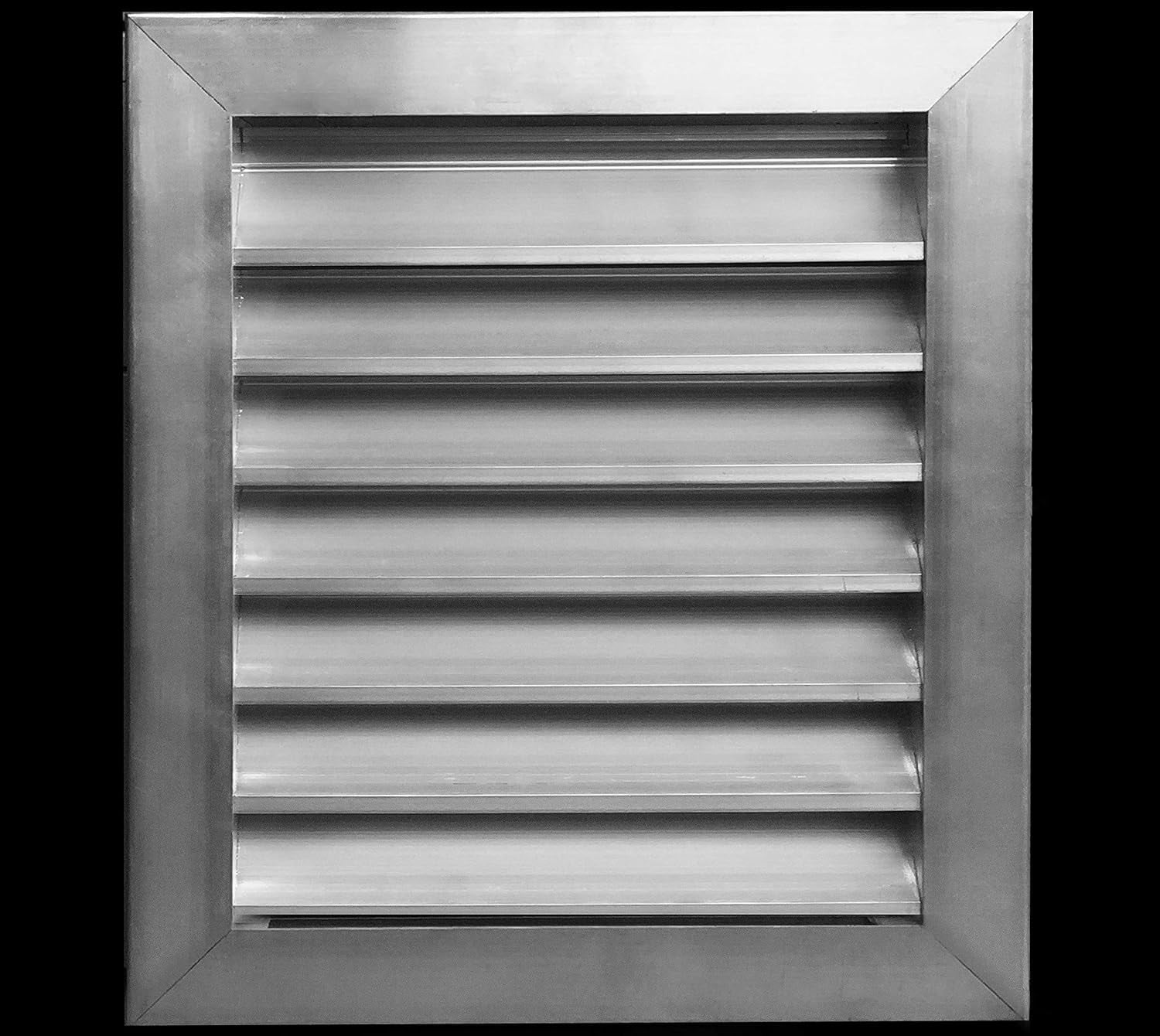 16"W X 16"H Aluminum Exterior Gable Louver Vent for Walls & Crawlspace ...
