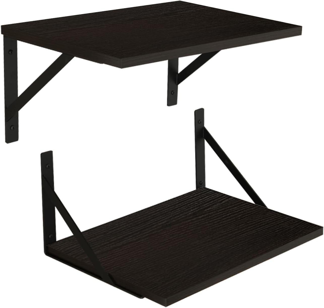 16"W x 12"D Floating Shelves - Set of 2 Wall Mounted Display Shelves ...