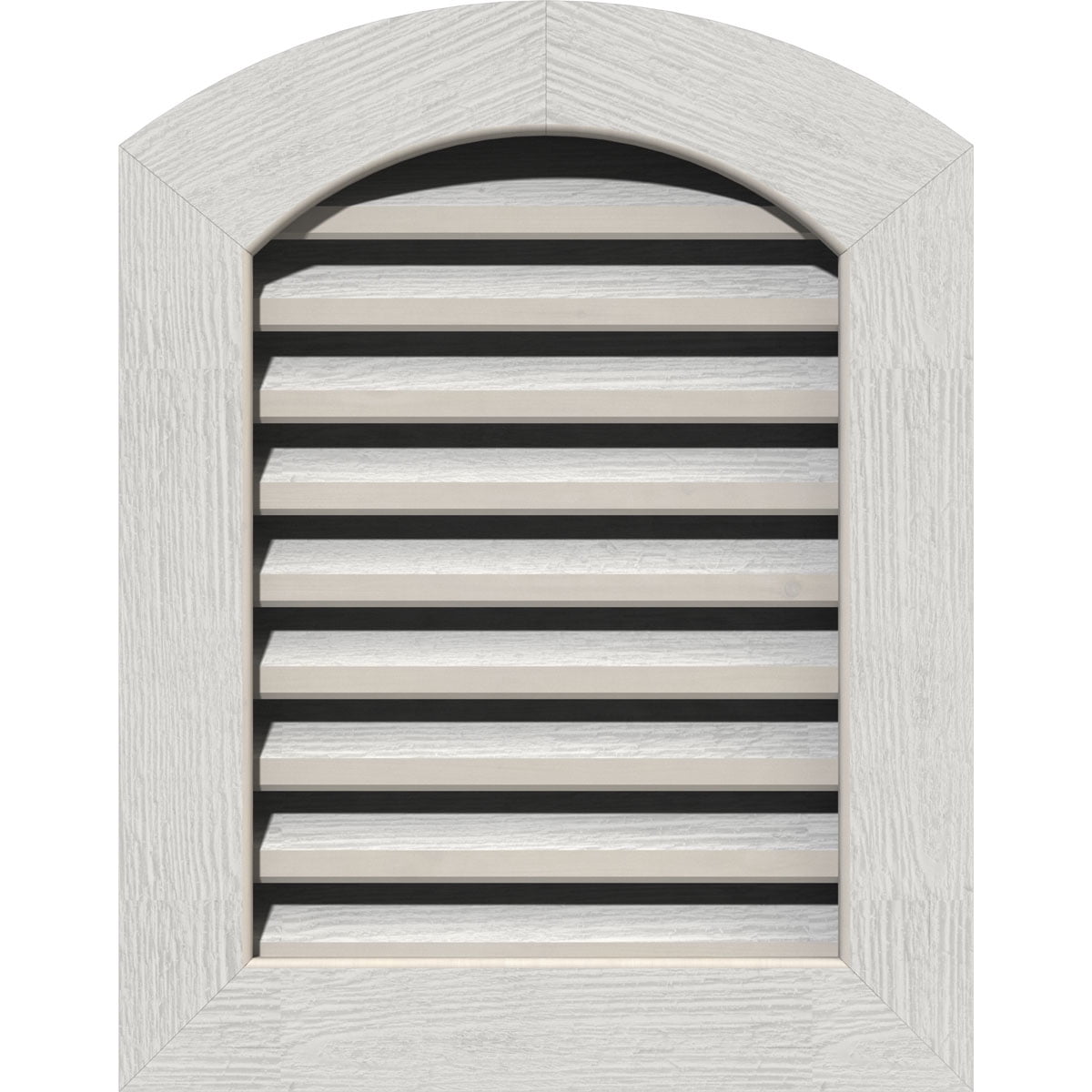 16"W x 30"H Arch Top Gable Vent (21"W x 35"H Frame Size): Primed ...