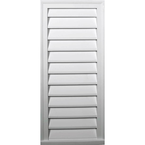 16"W x 36"H x 1 5/8"P, Vertical Gable Vent Louver, Non-Functional ...