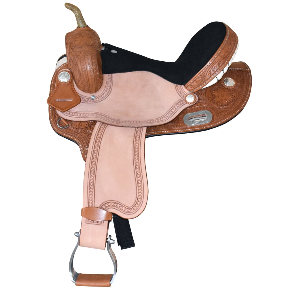 16" Western Horse Ranch Roping Saddle American Leather Hilason ...