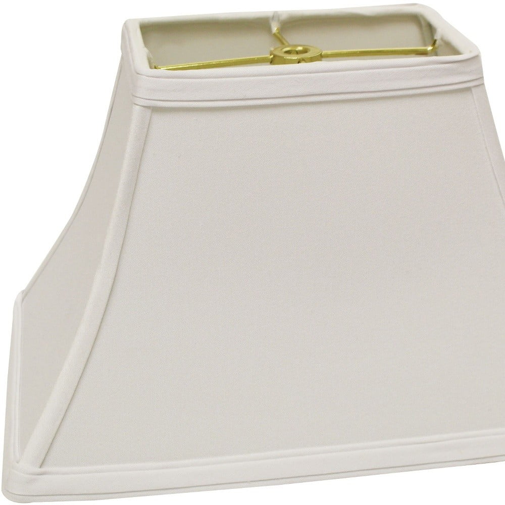16" White Rectangle Bell No Slub Lampshade - Walmart.com