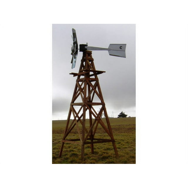 16' Wooden Ornamental Windmill, Garden Yard Outdoor Décor, 4 Legged ...