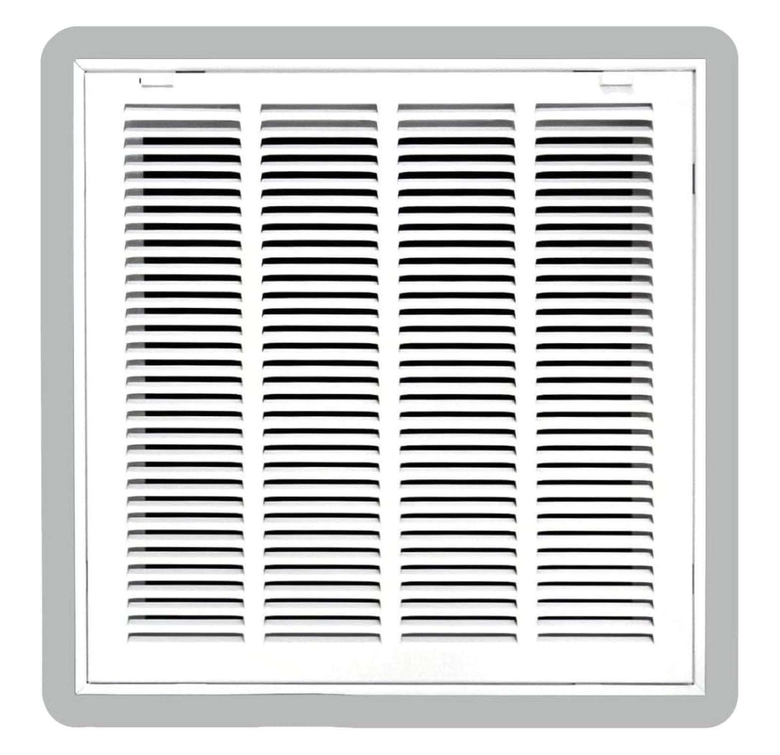 16" X 16" Return Air Filter Grille - Filter Included - Easy Plastic ...