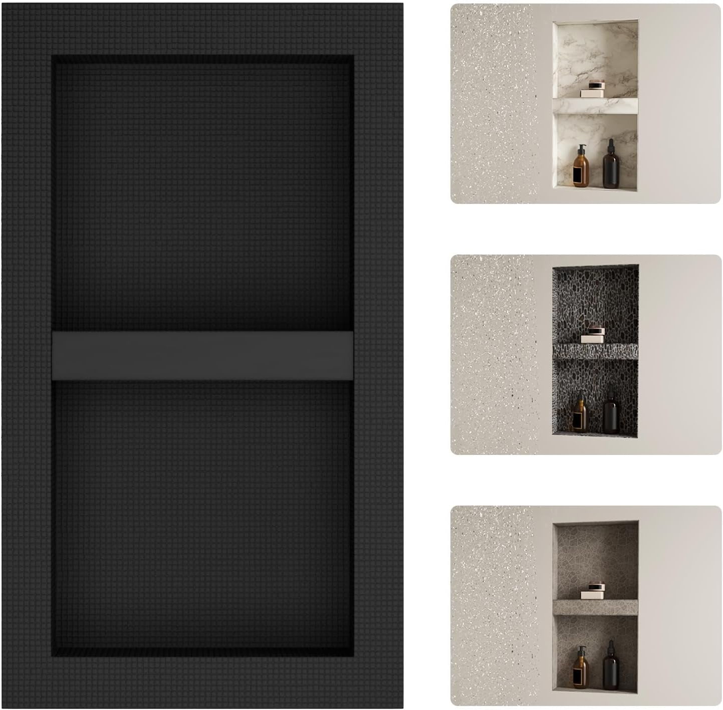 16" X 28" Shower Niche Insert Tile Ready, Recessed Niche for Shower ...