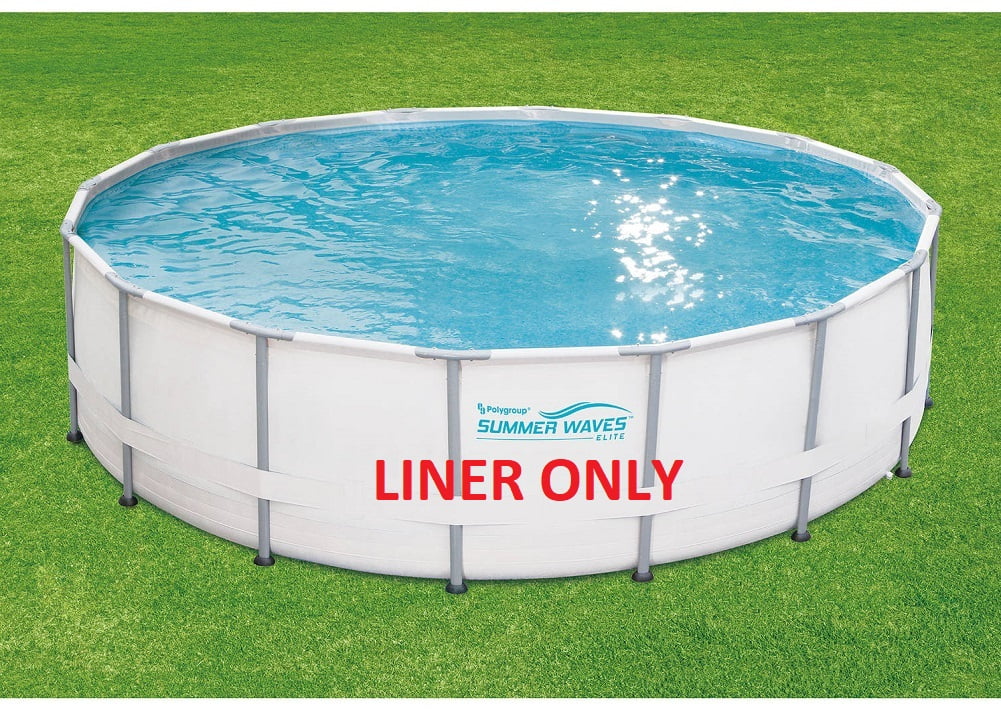 16' X 48" Summer Waves Elite Metal Frame Round POOL LINER ONLY ...