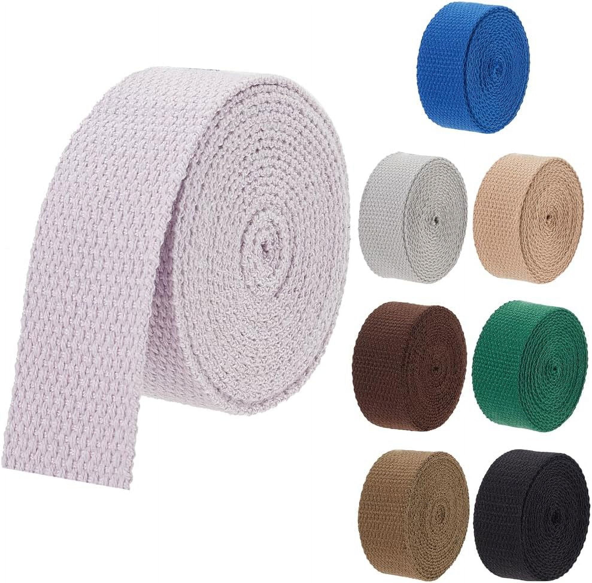 16 Yards 8 Colors Heavy Cotton Webbing 1 Inch Plain Webbing High ...