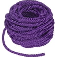 16 Yards Twisted Rope Trim, 5mm/0.2 in Dark Purple Soft Polyester Silk ...