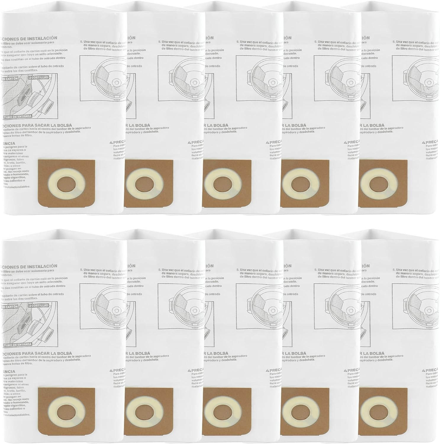 16 and 20 Gallon Wet/Dry Vacuum Collection Bags replace for Craftsman ...