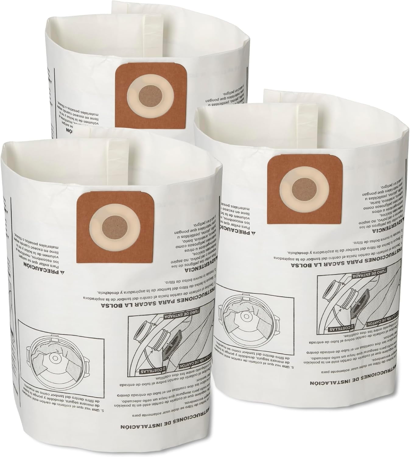 16 and 20 Gallon Wet/Dry Vacuum Collection Bags replace for Craftsman ...