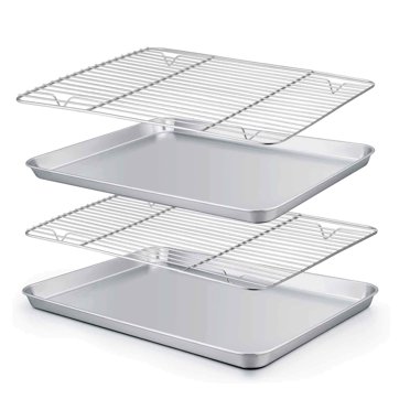 AAKRAF 3-Tier Stackable Metal Cooling Rack - Baking Shelf for Kitchen ...