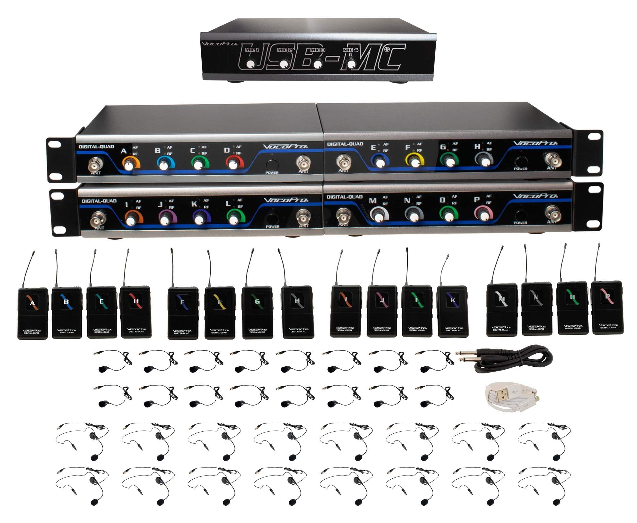 16 channel wireless microphone/USB interface package - Walmart.com