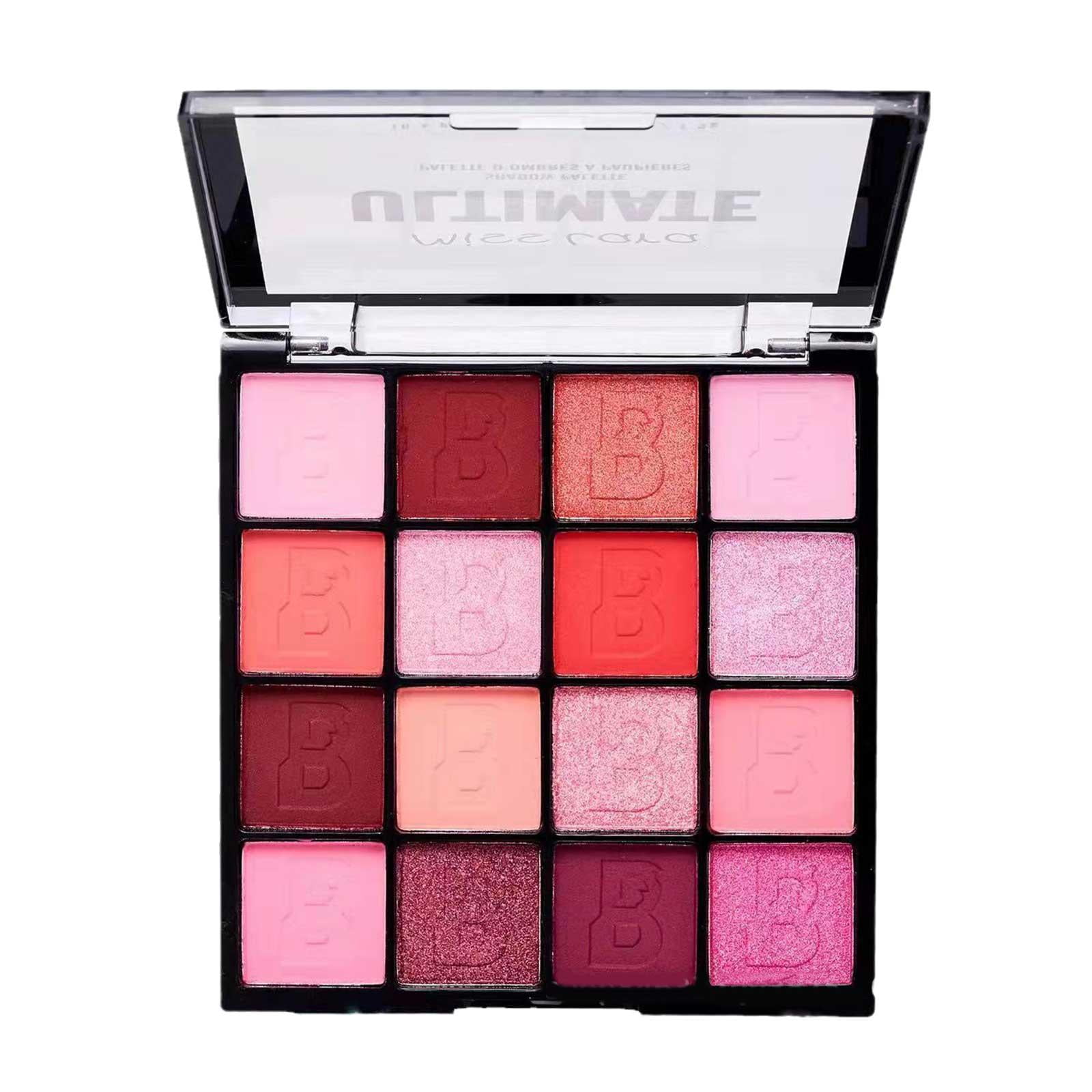 16 color Eyeshadow Pearlescent Matte Palette Eye Shadow Lasting Long ...