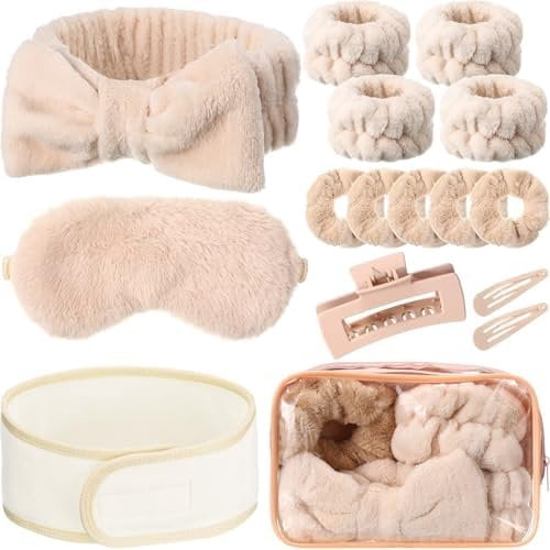 16 count Care Headband Set 2 Headband 1 Plush Sleep Eye Mask 4 Care ...