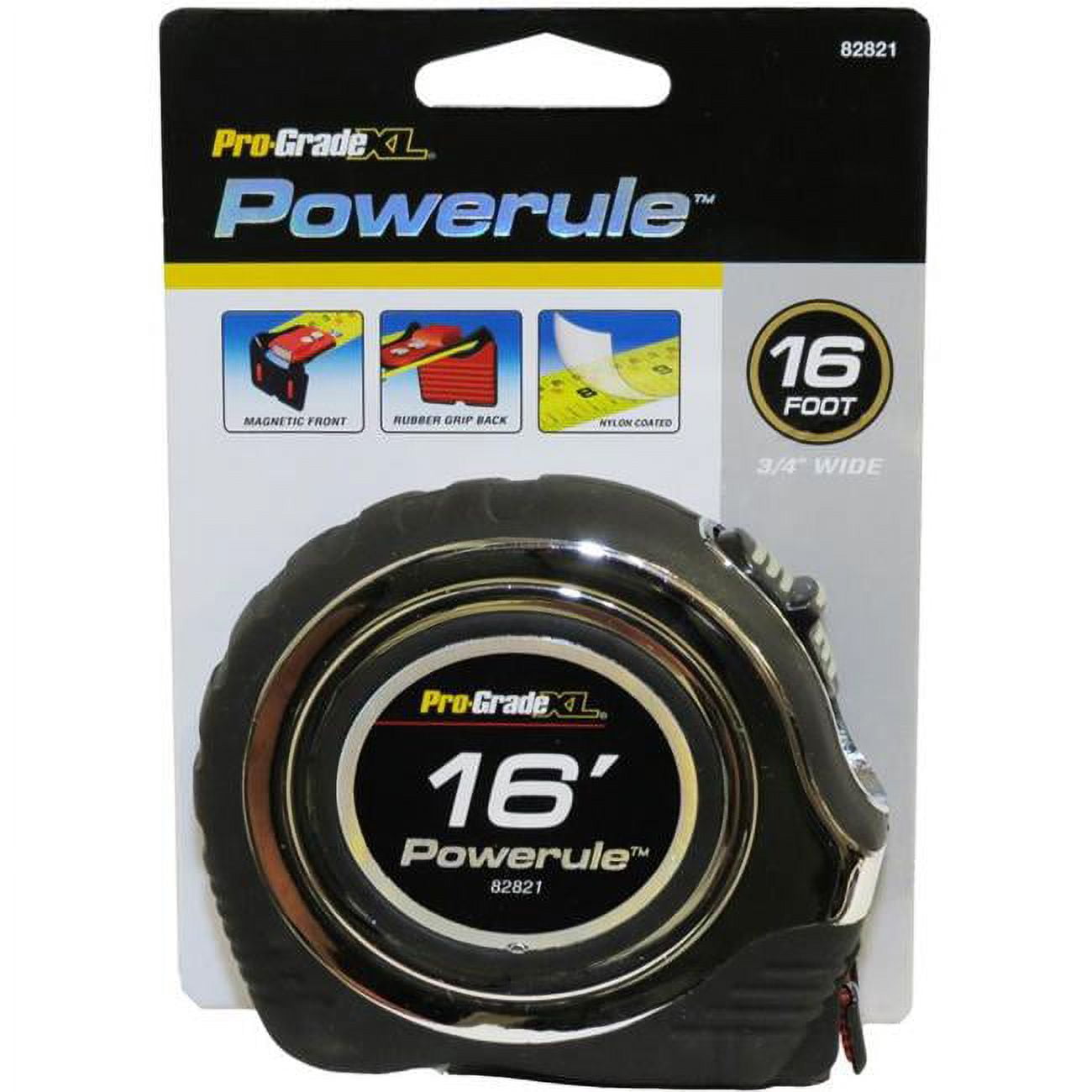 16 ft. x 0.75 in. Powerule Tape Measure with Rubber Grip - Walmart.com
