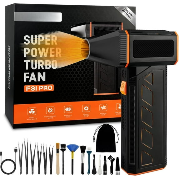 16-in-1 Air Duster - 140000RPM Duster, 3 Gear Adjustable Jet Dry Blower ...