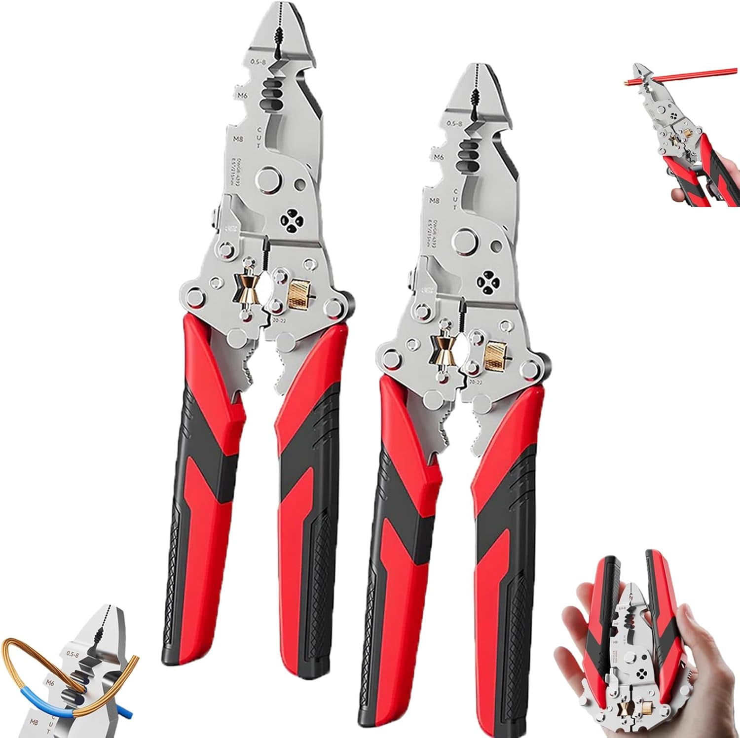 16-in-1 Foldable Stainless Steel Wire Stripper - Professional ...